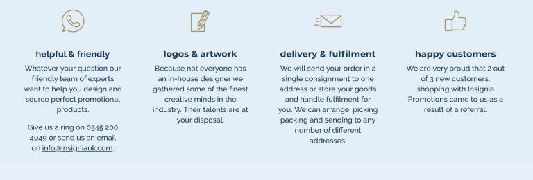 Insignia Ltd – The Experts In Branded Merchandise Since 1981